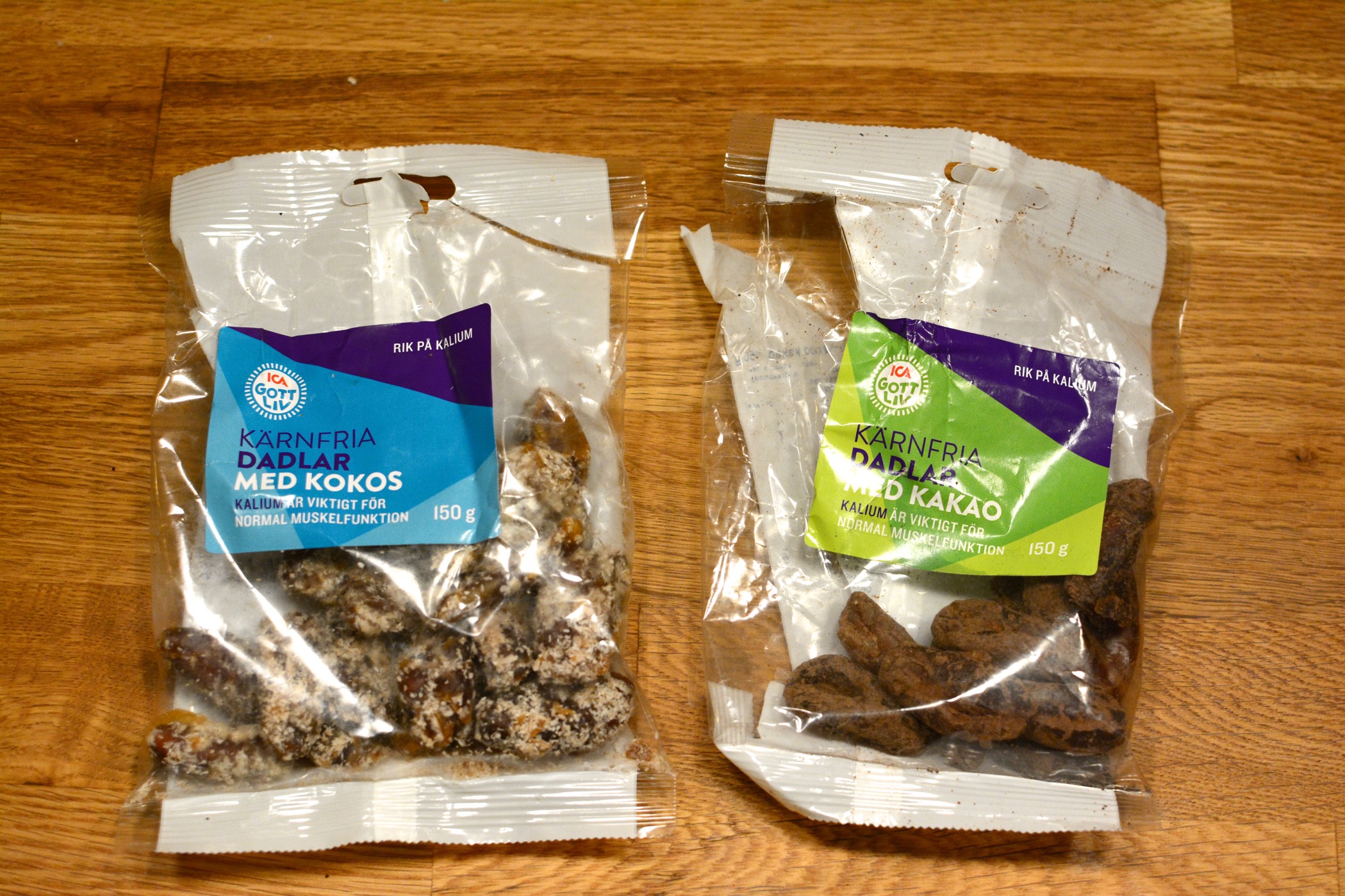 Nyttigt alternativ till godis, smaksatta dadlar ICA Gott Liv