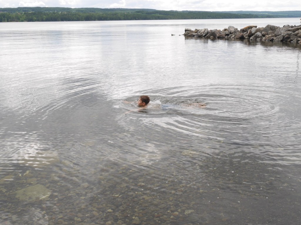 Sol och bad, bada i Storsjön, badtemperatur i Storsjön