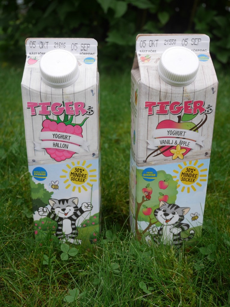 Tigers barnyoghurt med reducerat sockerinnehåll, Tigers yoghurt