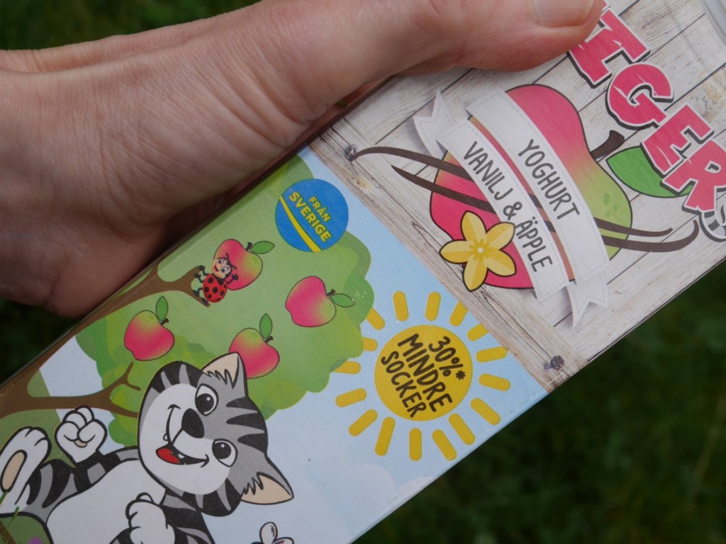 Tigers barnyoghurt med reducerat sockerinnehåll, Tigers yoghurt